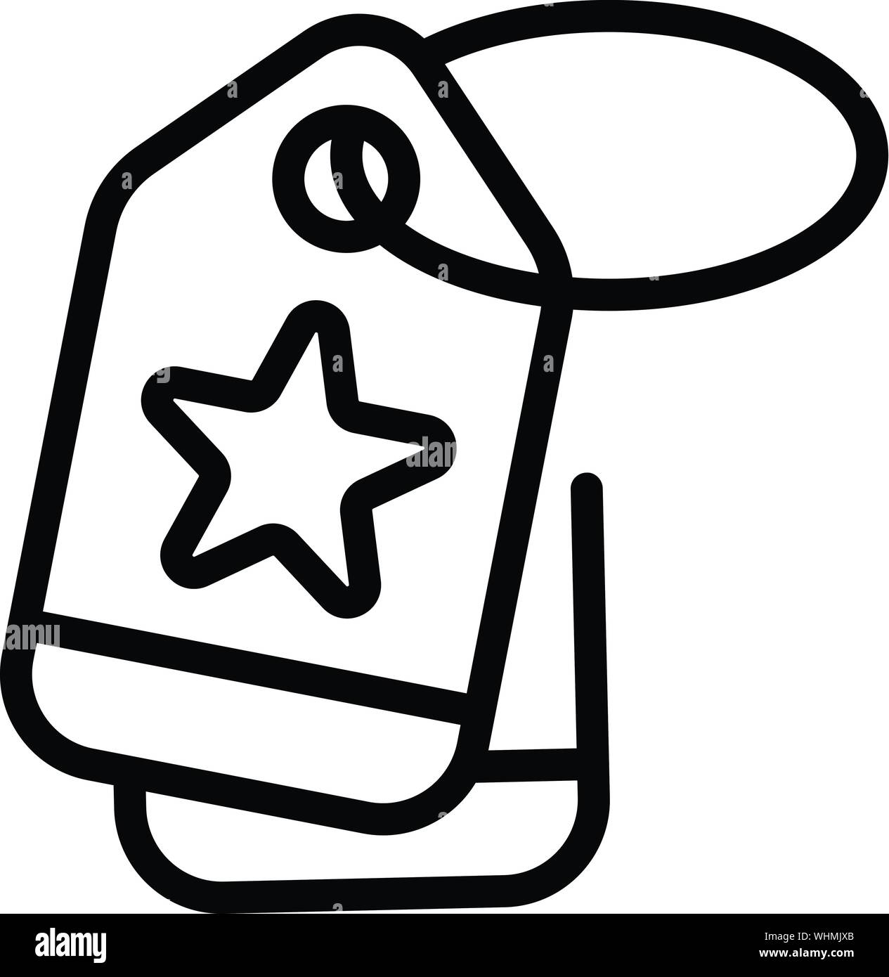 Labels icon, outline style Stock Vector Image & Art - Alamy