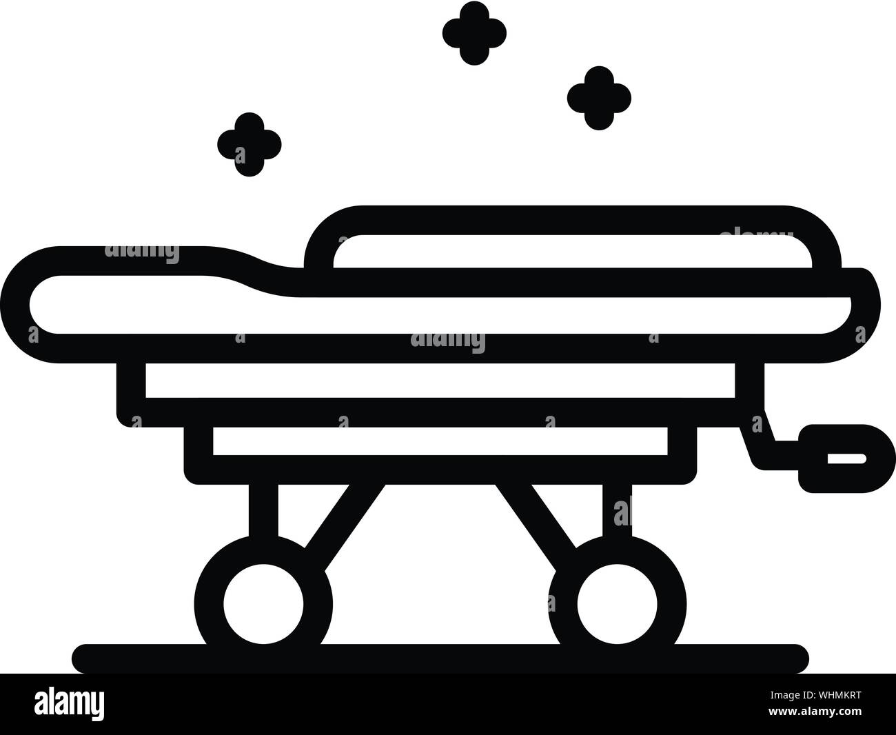 Ambulance emergency trolley Stock Vector Images - Alamy