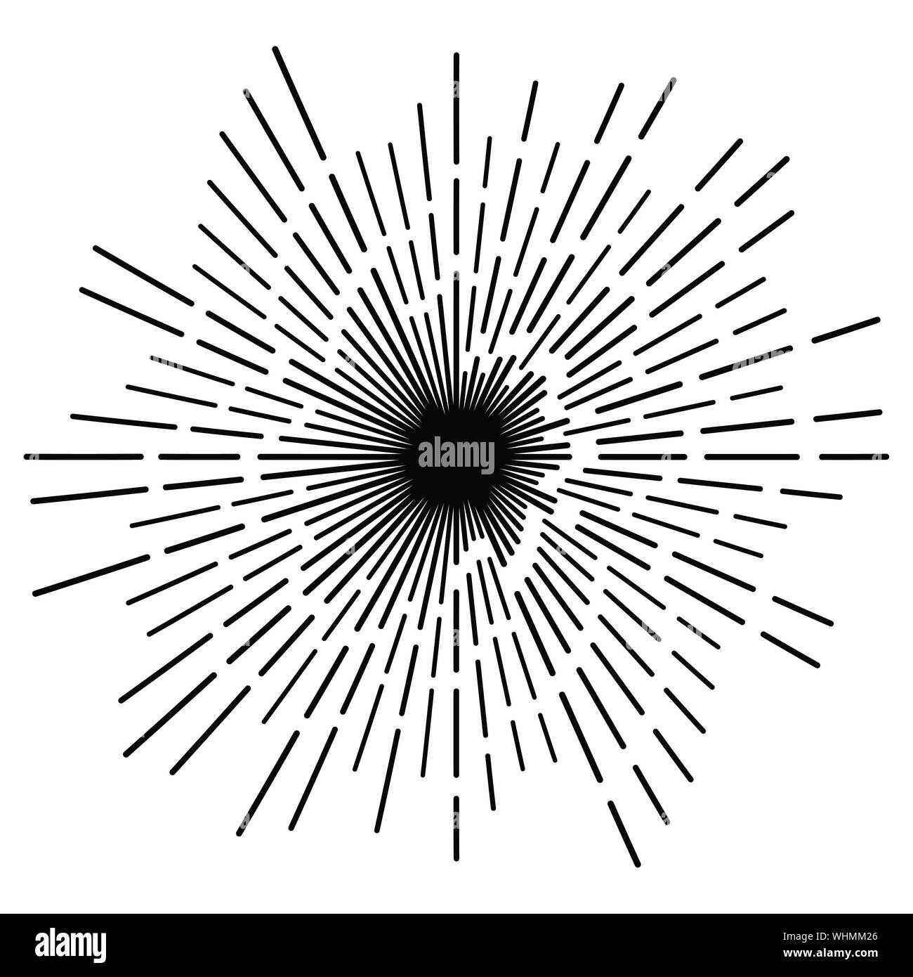 Radial Radiating Beams Rays Starburst Sunburst Lines Circular Burst