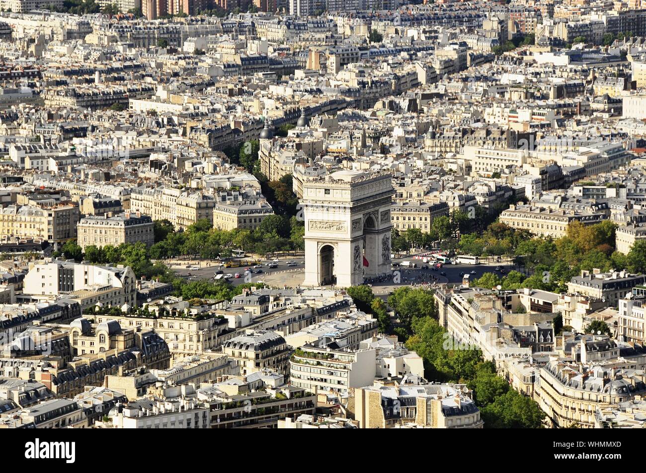Arc de triomphe aerial hi-res stock photography and images - Alamy