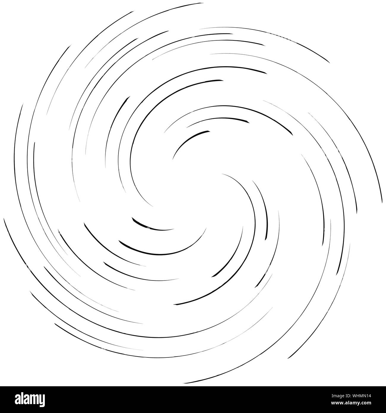 Detailed twirl, spiral element. Whirlpool, whirligig effect. Circular ...