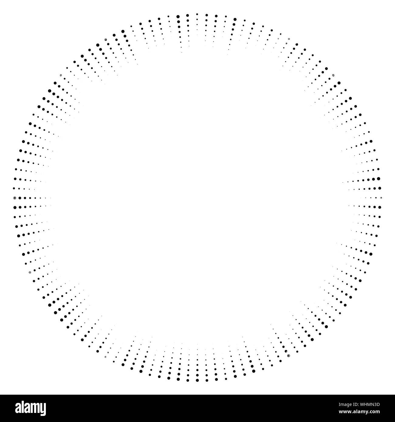 Dots radial burst lines. Irregular lines, half-tone beams, rays ...