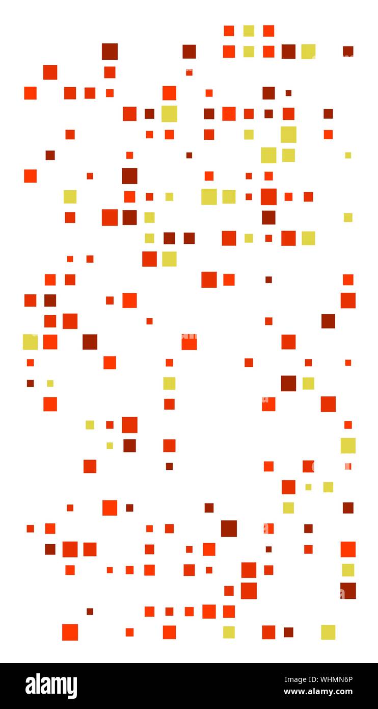 Random squares mosaic pattern. Pixelated, fragmentation halftone design ...