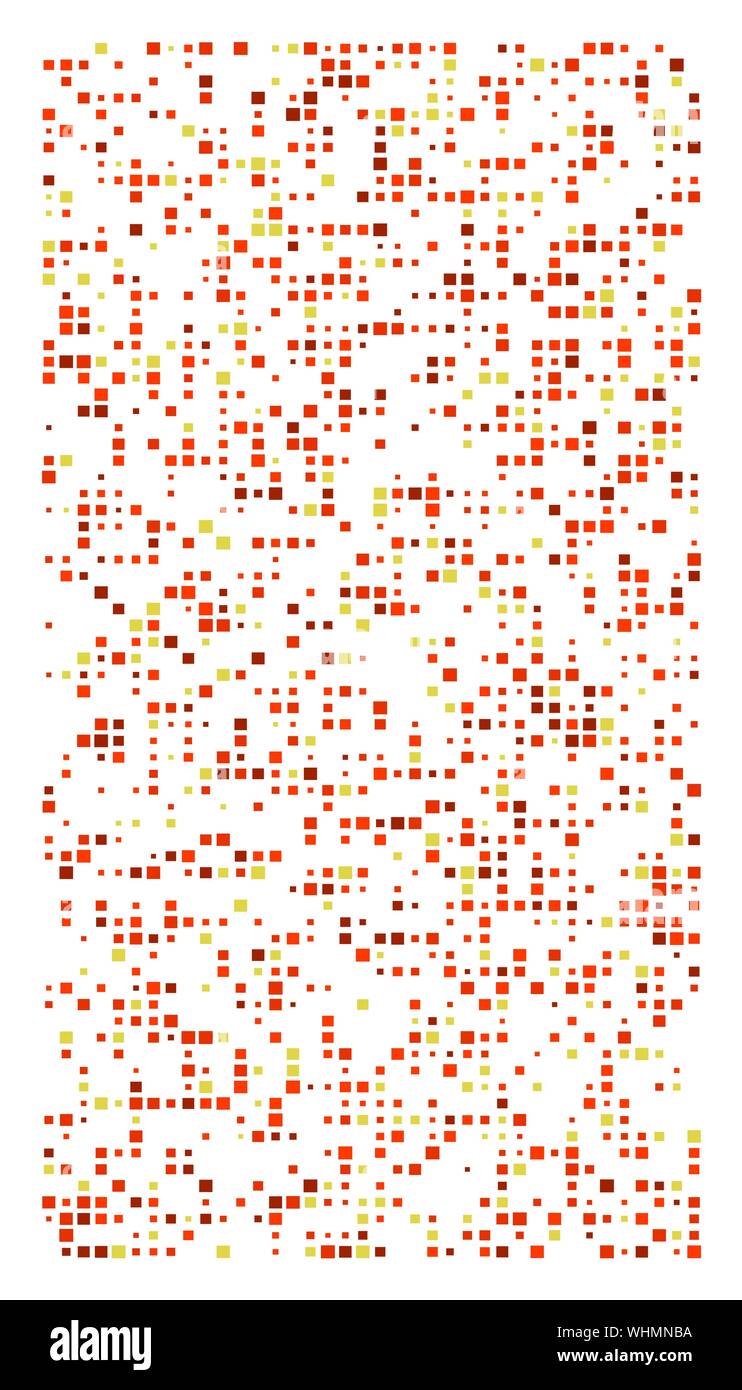 Random squares mosaic pattern. Pixelated, fragmentation halftone design ...
