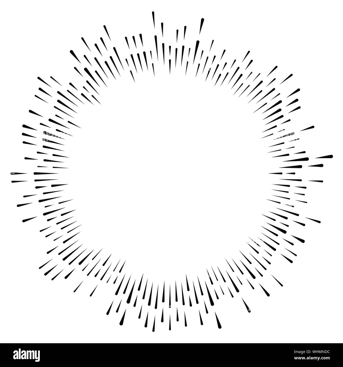 Radial Radiating Beams Rays Starburst Sunburst Lines Circular Burst