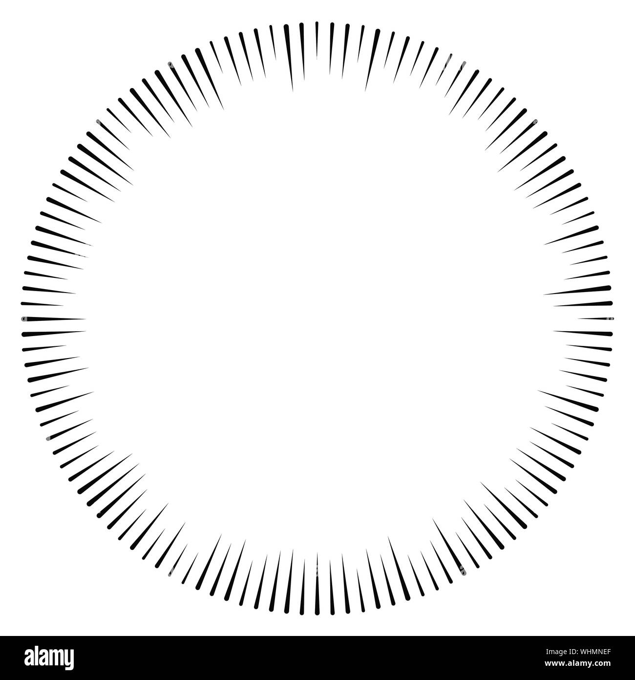 Radial, radiating beams, rays starburst, sunburst lines. Circular burst ...