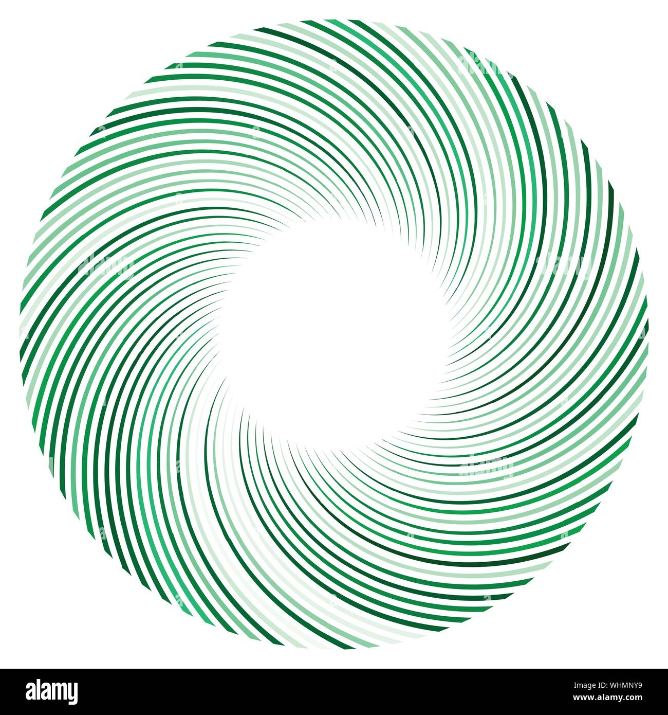 Abstract spiral, twist. Radial swirl, twirl curvy, wavy lines element ...