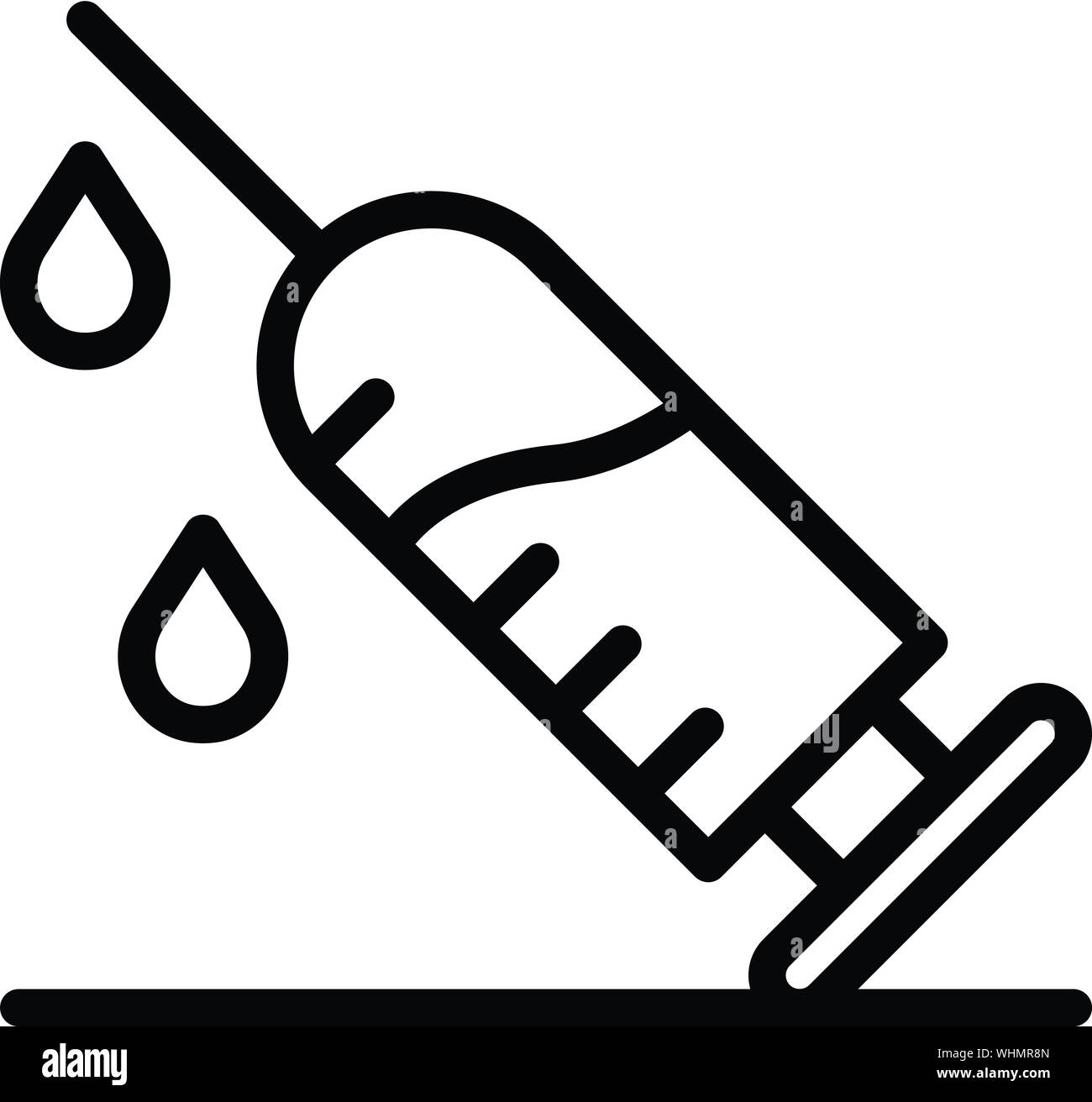 Full syringe icon, outline style Stock Vector Image & Art - Alamy