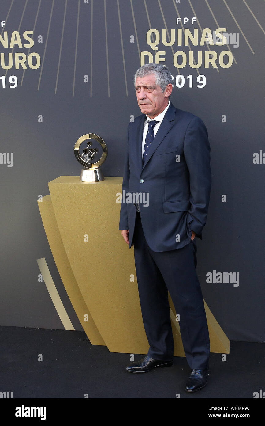 Lisbon, Portugal. 2nd Sep, 2019. Portugal's head coach Fernando Santos ...