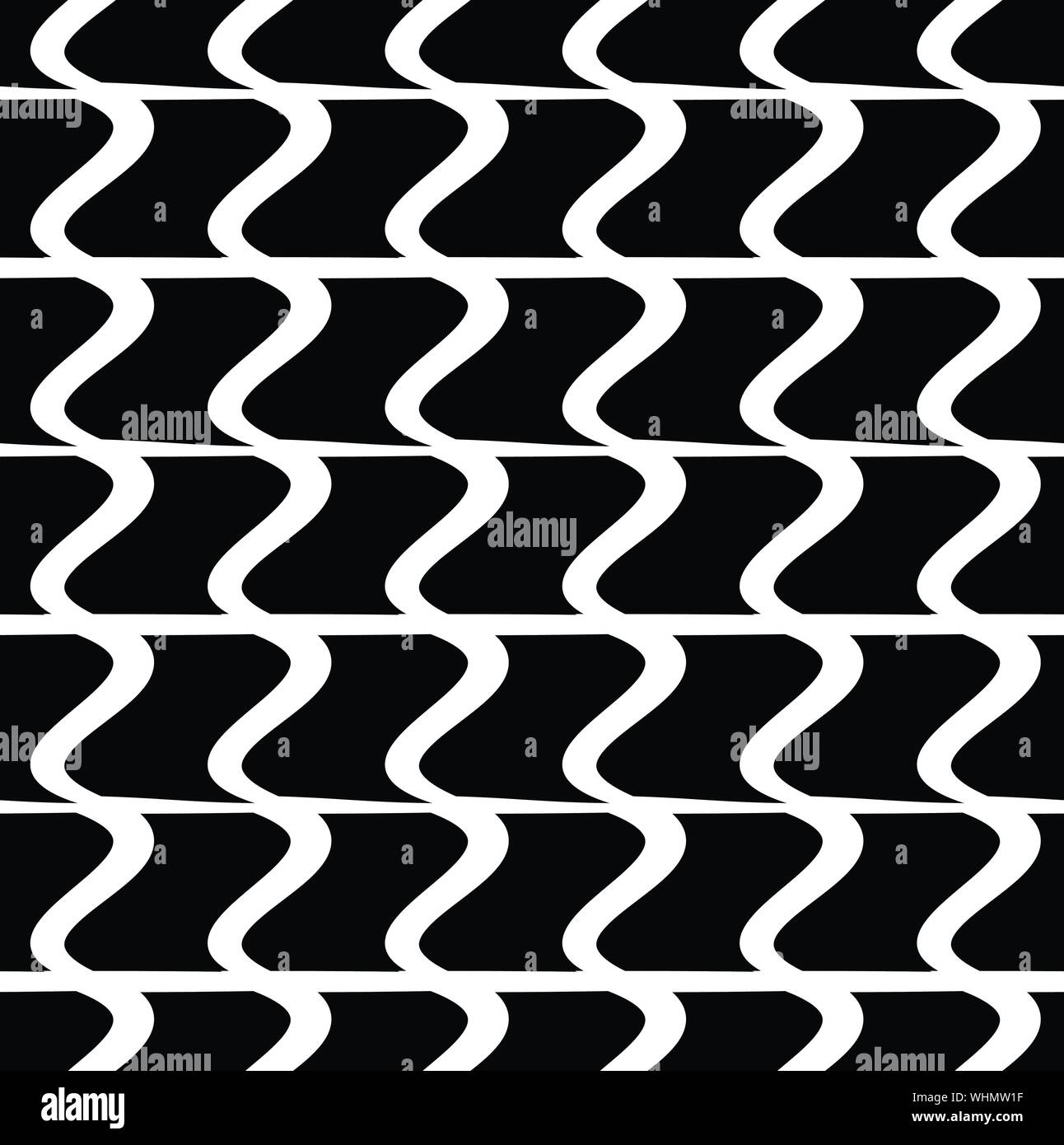 Repeatable, seamless geometric pattern. Overlapping deform, distort ...