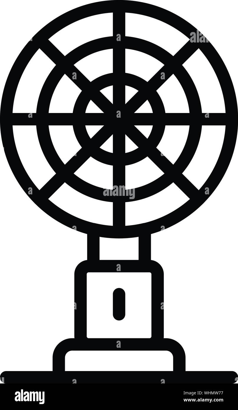 Large table fan icon, outline style Stock Vector Image & Art - Alamy