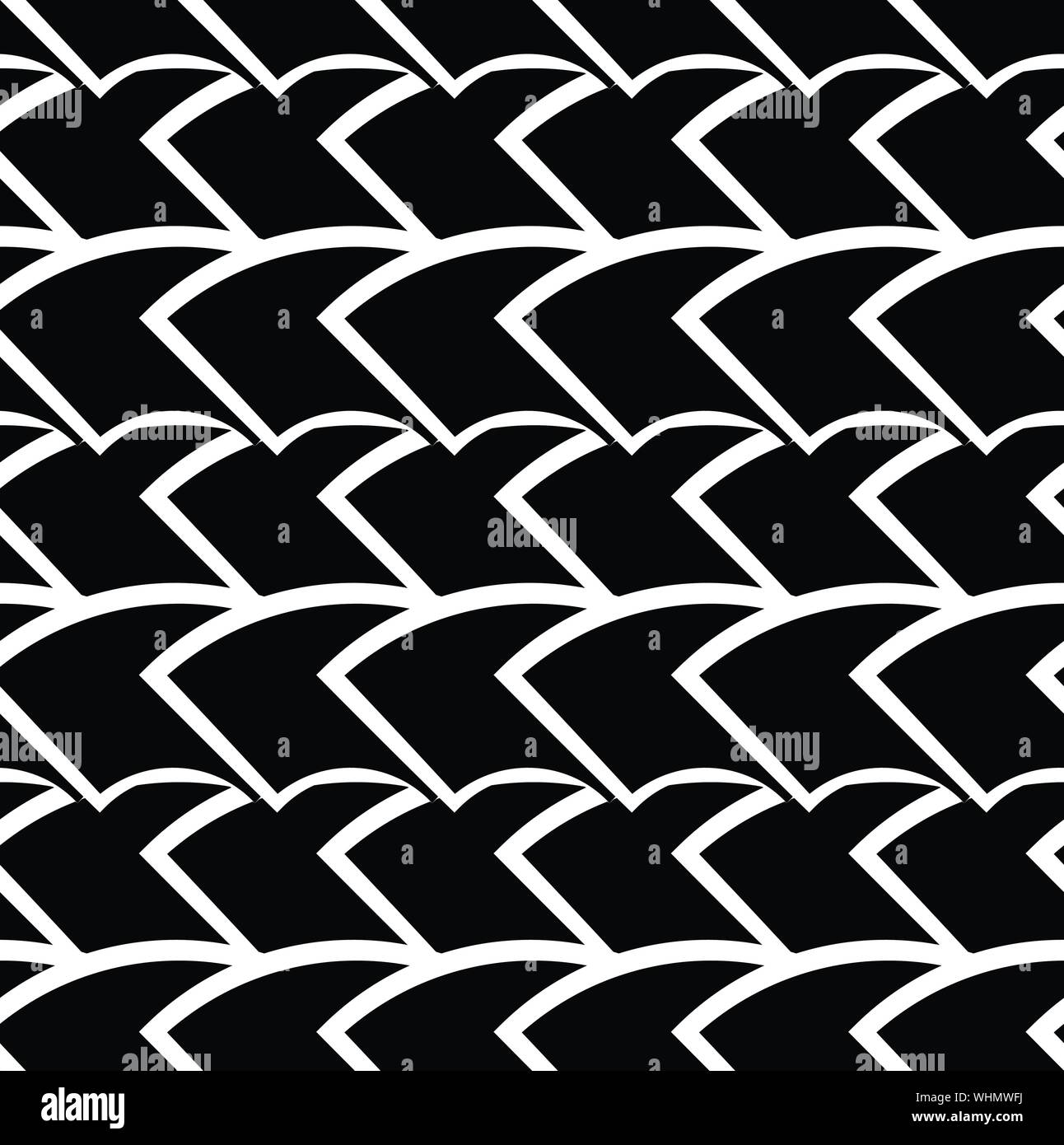 Repeatable, seamless geometric pattern. Overlapping deform, distort ...
