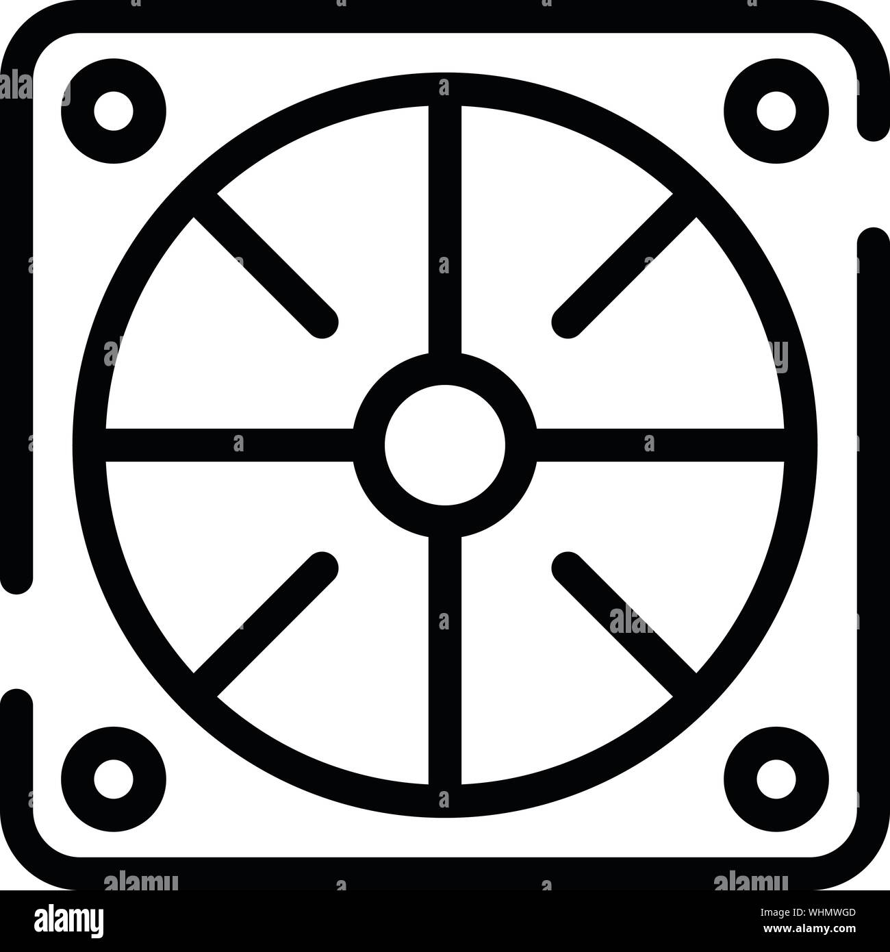 Computer cooler icon, outline style Stock Vector Image & Art - Alamy