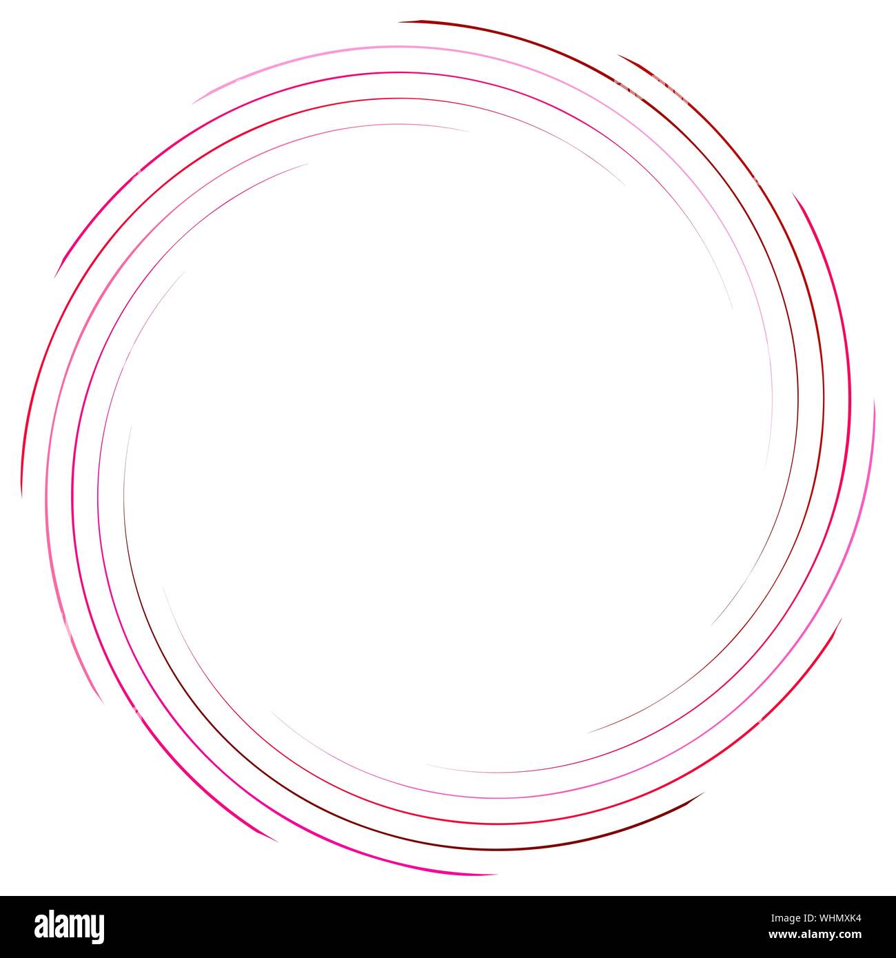 Abstract spiral, twist. Radial swirl, twirl curvy, wavy lines element ...