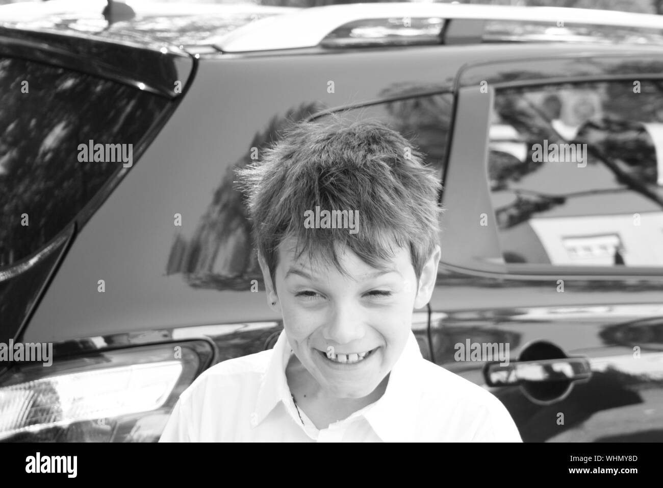 Teenager boy face close up hi-res stock photography and images - Alamy