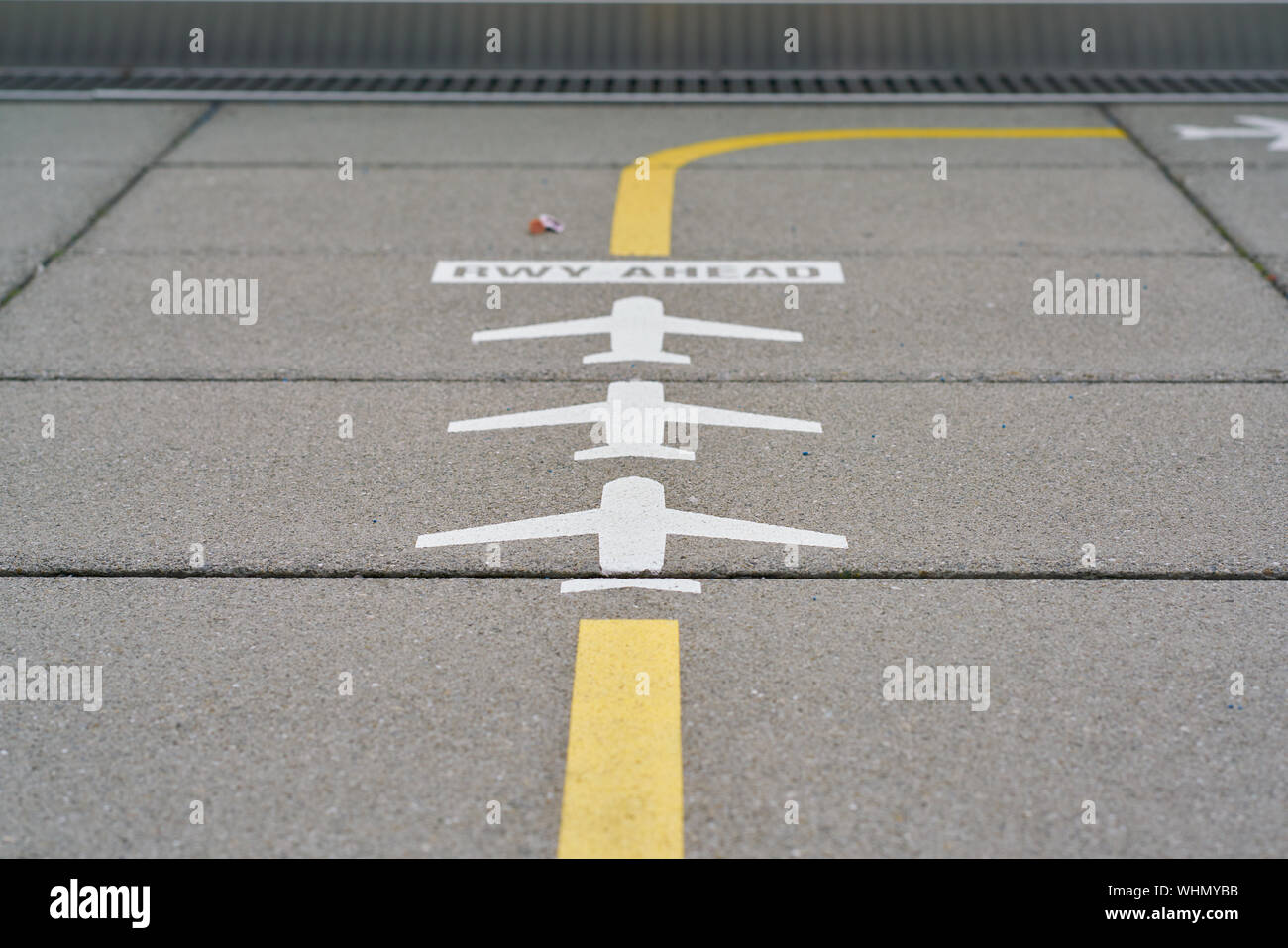 ZURICH, SWITZERLAND - CIRCA OCTOBER, 2018: aircraft signs at ...