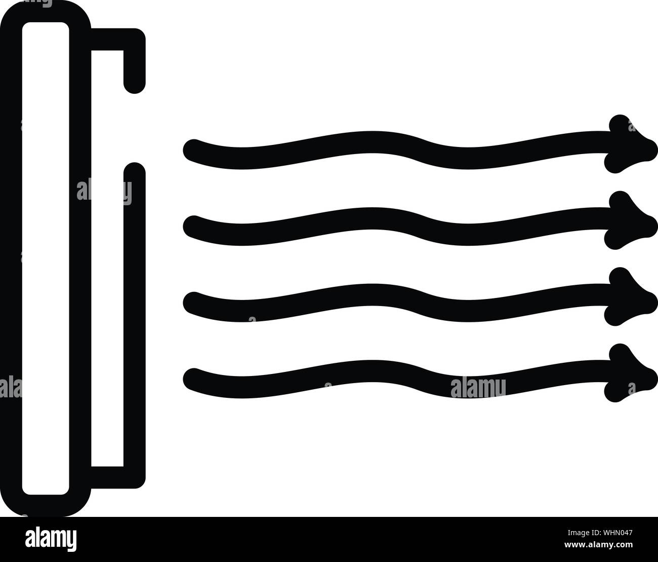 Exhaust fan side view icon, outline style Stock Vector Image & Art - Alamy
