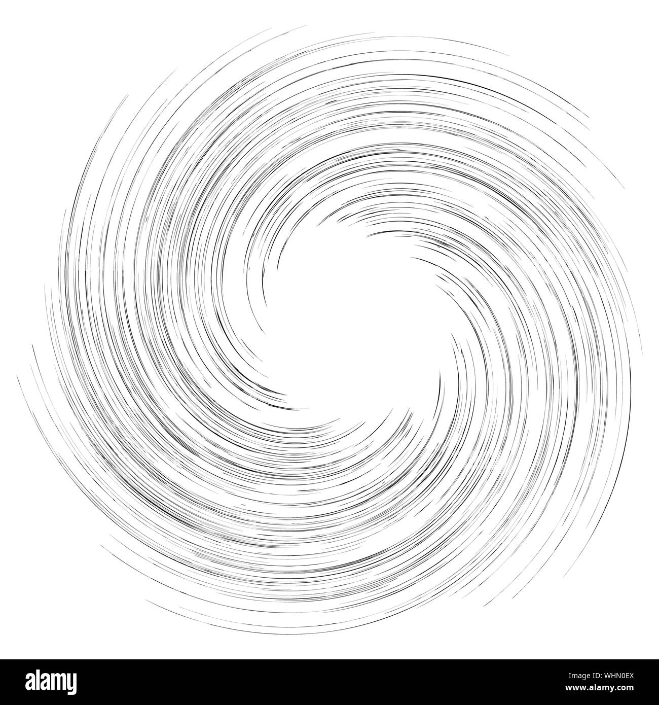 Detailed twirl, spiral element. Whirlpool, whirligig effect. Circular ...