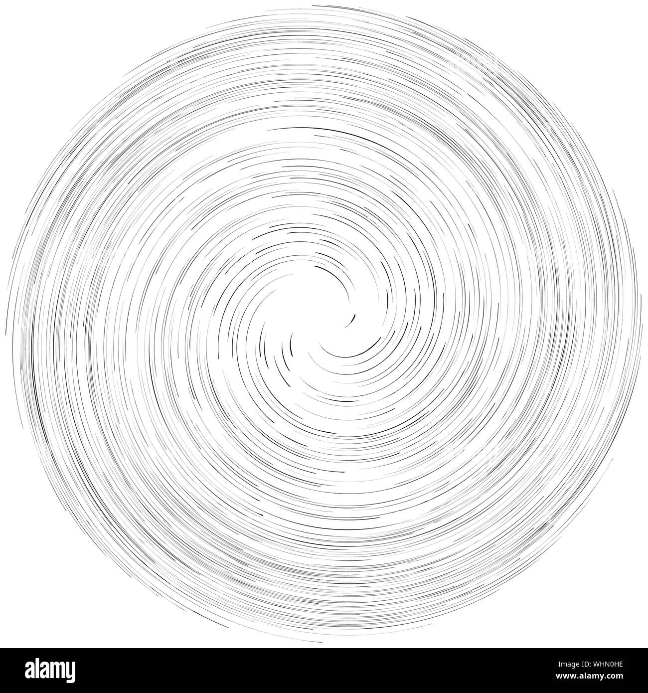 Detailed twirl, spiral element. Whirlpool, whirligig effect. Circular ...