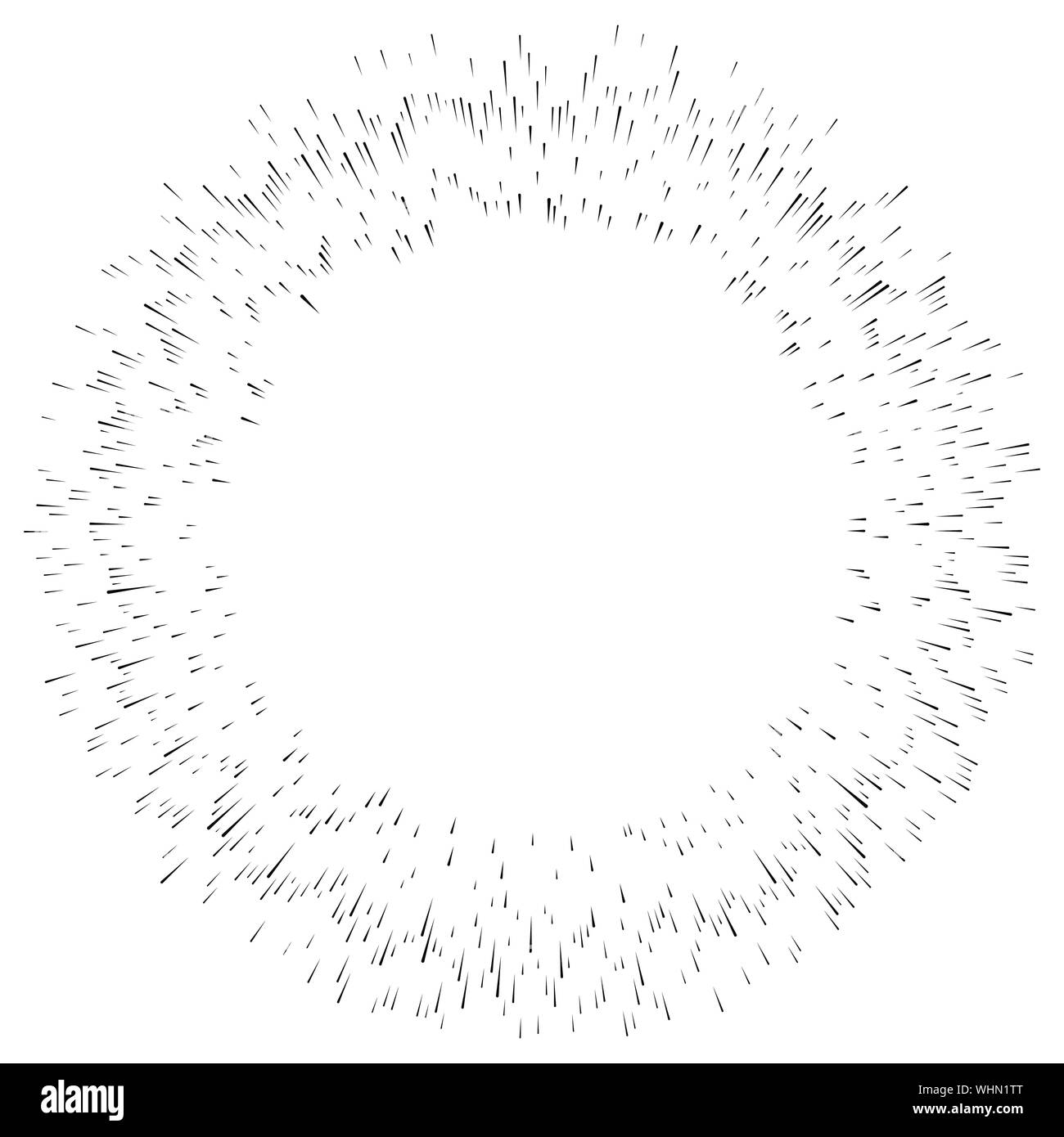 Radial, radiating beams, rays starburst, sunburst lines. Circular burst ...