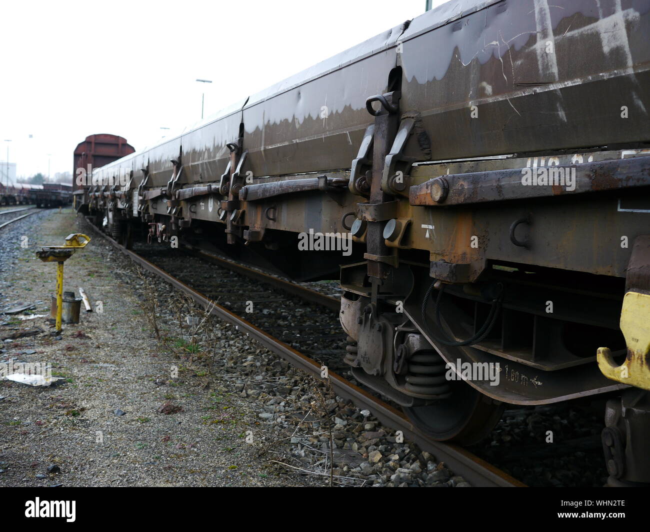 Train tracks up close hi-res stock photography and images - Alamy