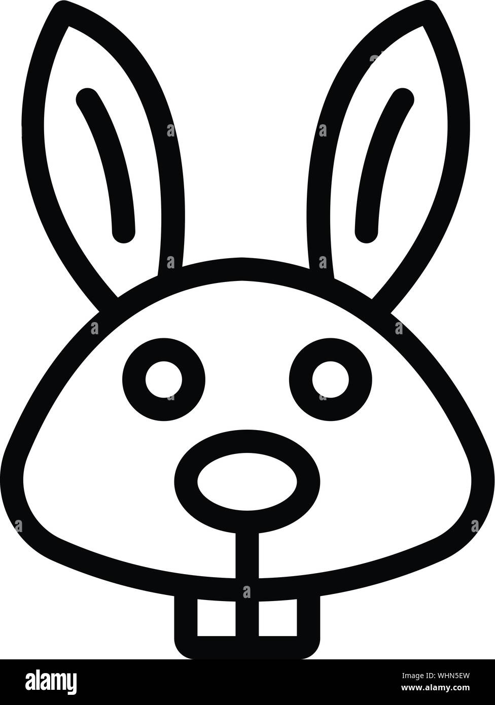 Hare icon, outline style Stock Vector Image & Art - Alamy