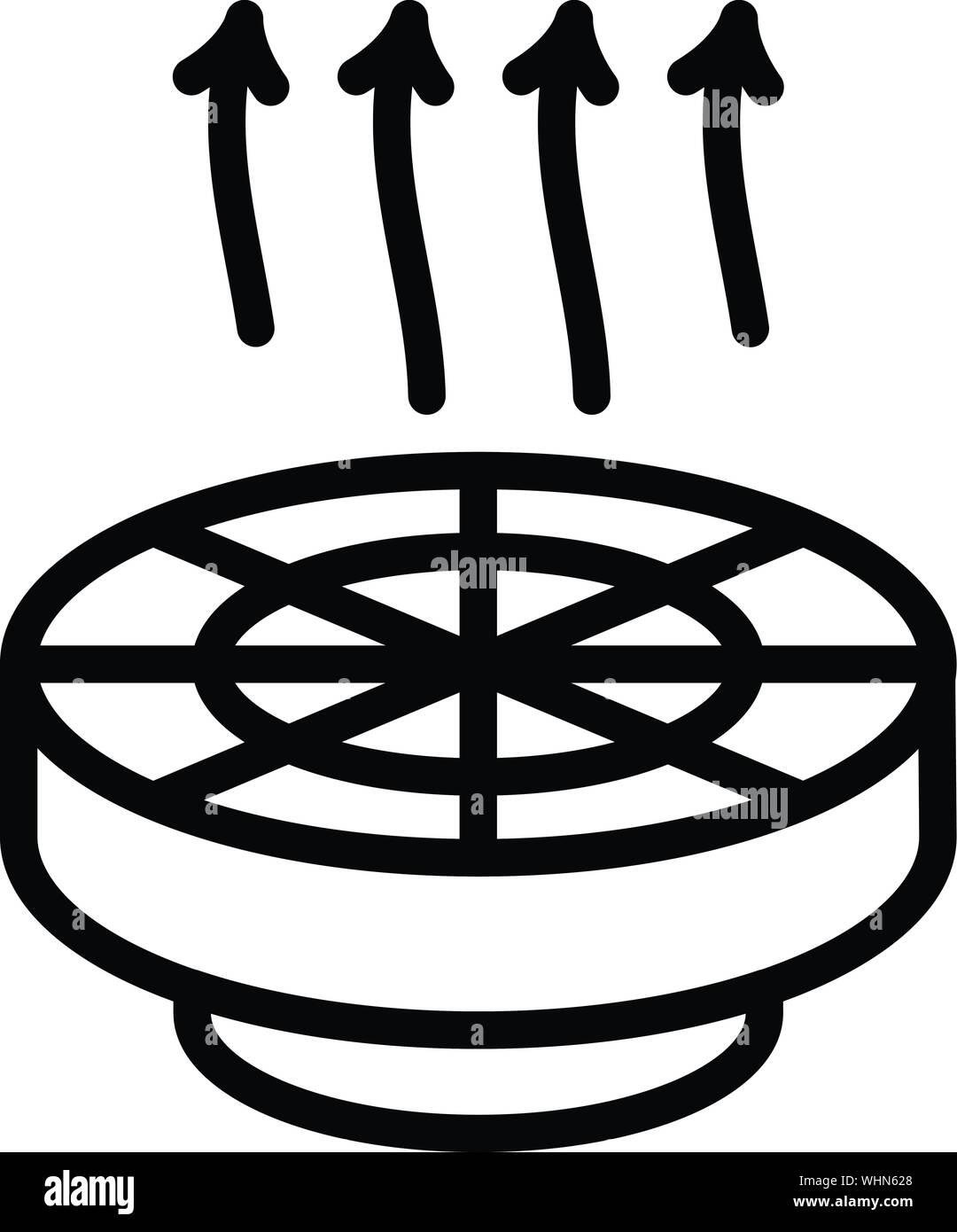 Large industrial fan icon, outline style Stock Vector Image & Art - Alamy