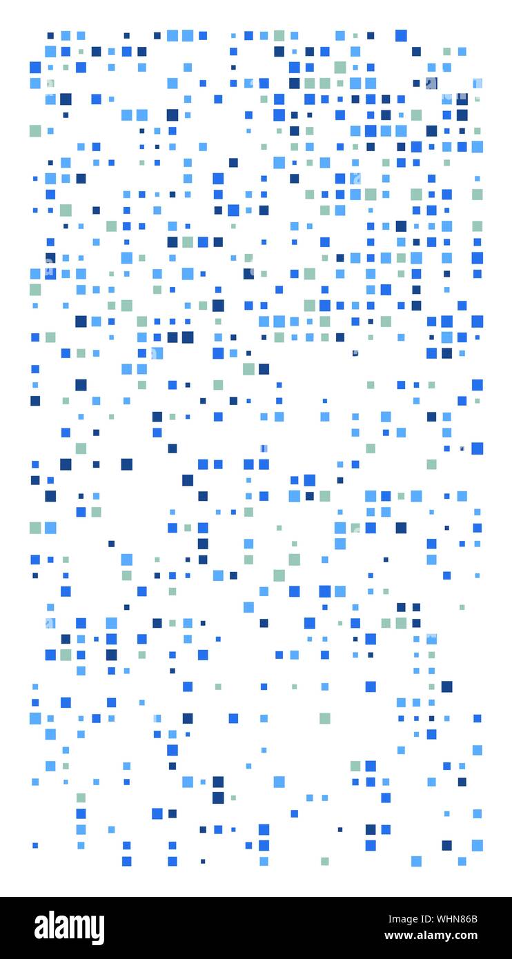 Random squares mosaic pattern. Pixelated, fragmentation halftone design ...
