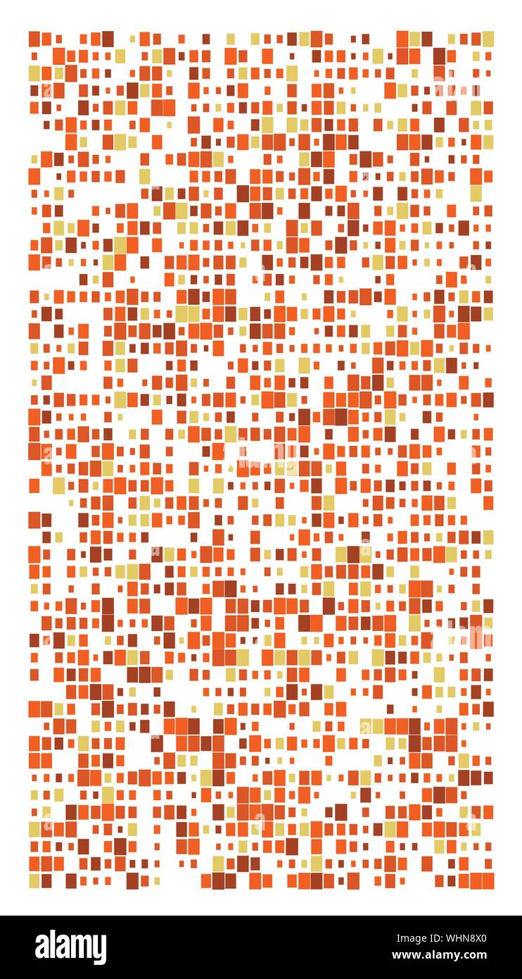 Random squares mosaic pattern. Pixelated, fragmentation halftone design ...
