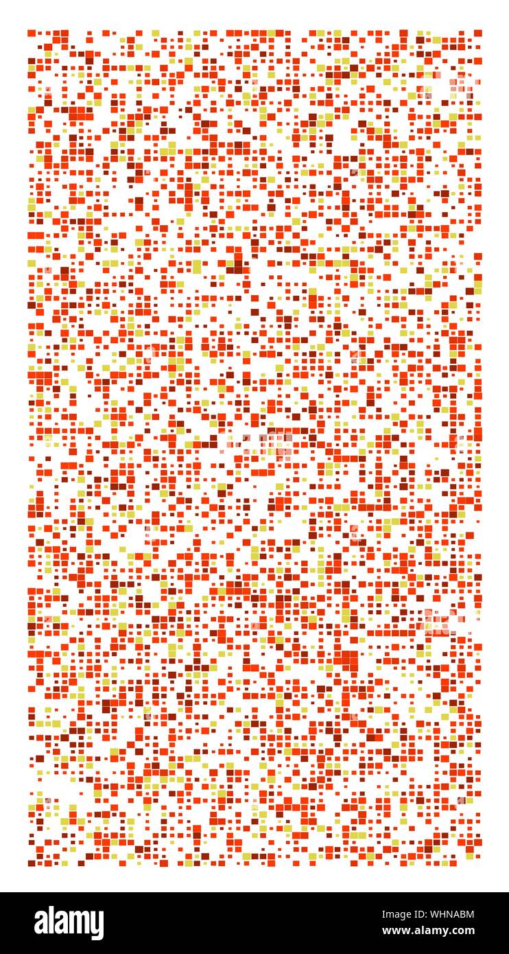 Random squares mosaic pattern. Pixelated, fragmentation halftone design ...