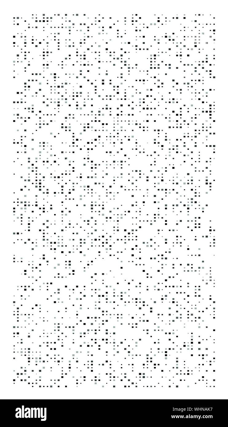 Random squares mosaic pattern. Pixelated, fragmentation halftone design ...