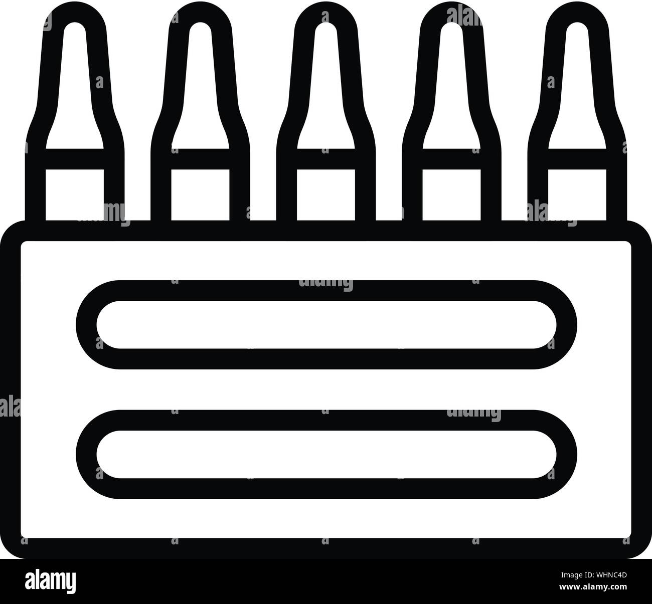 Vitamin injection line icon Black and White Stock Photos & Images - Alamy