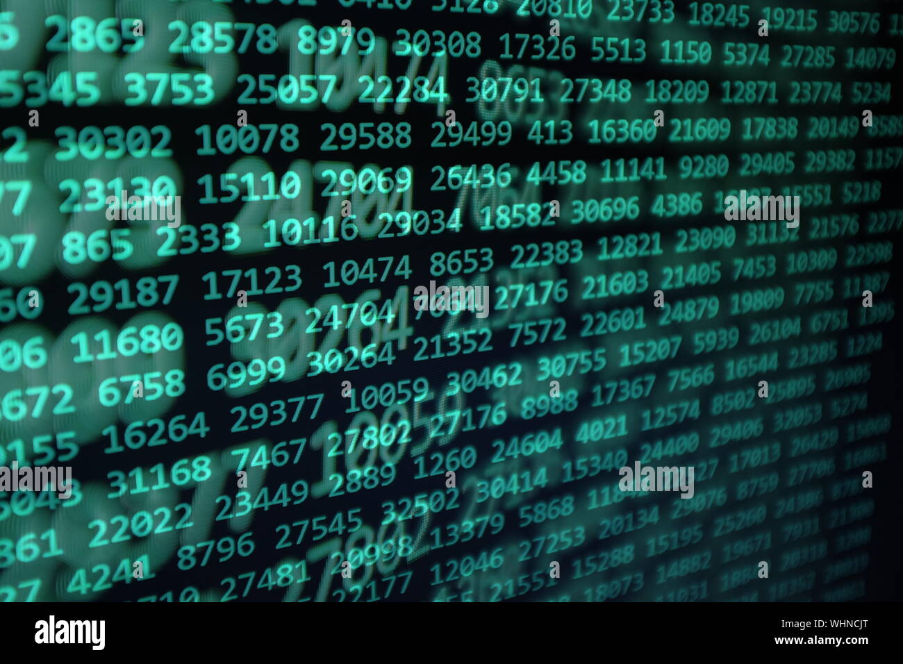 Computer monitor and numbers hi-res stock photography and images - Alamy