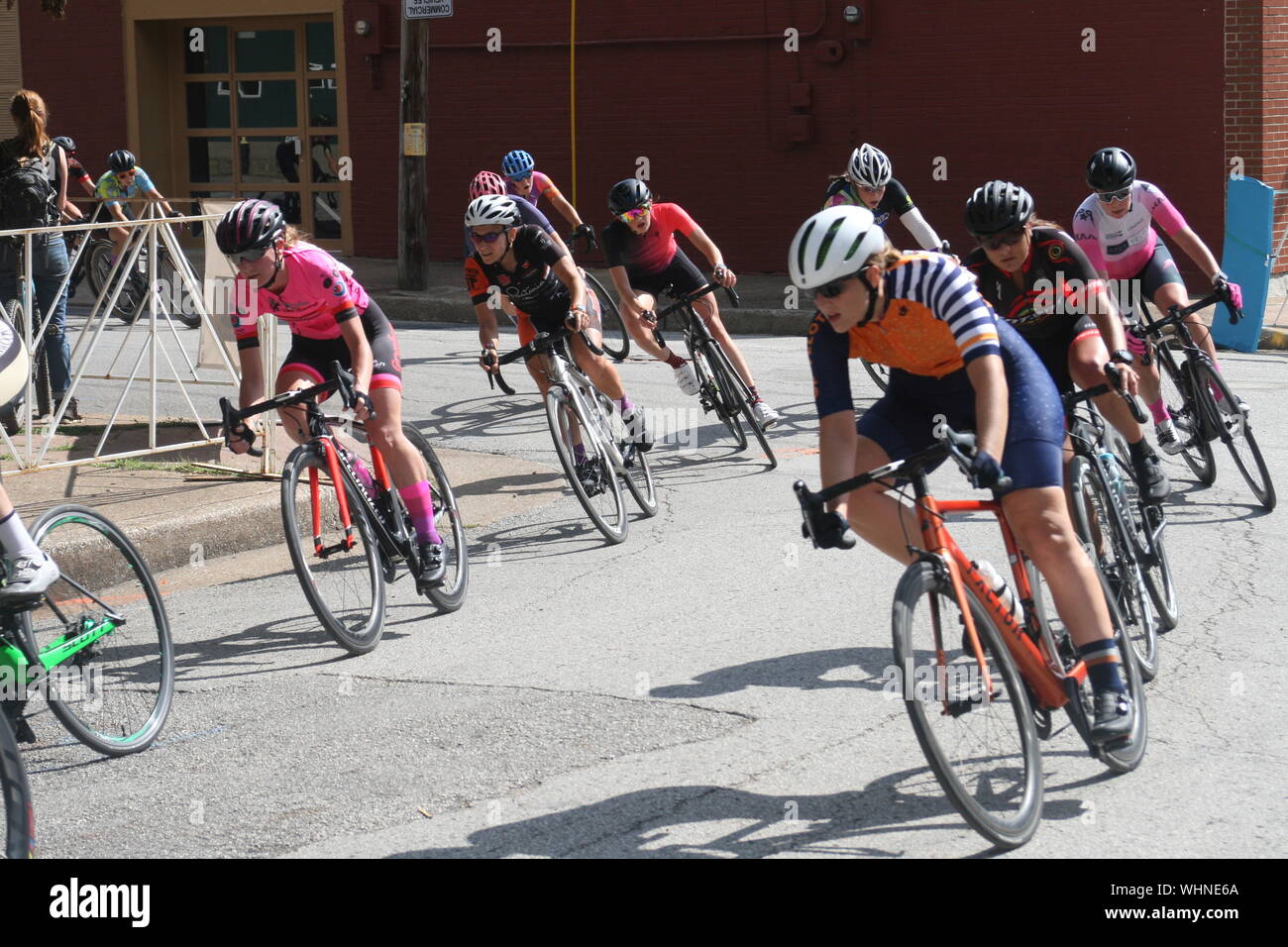 Coasting through turn six. sharp turn half block away at turn seven ...
