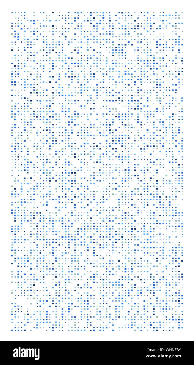 Random squares mosaic pattern. Pixelated, fragmentation halftone design ...