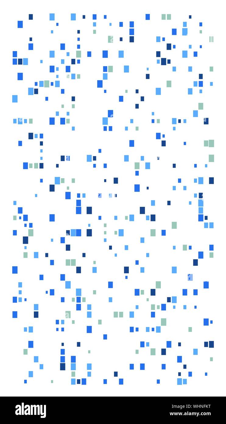 Random squares mosaic pattern. Pixelated, fragmentation halftone design ...