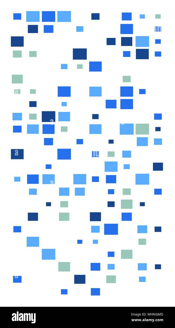 Random squares mosaic pattern. Pixelated, fragmentation halftone design ...