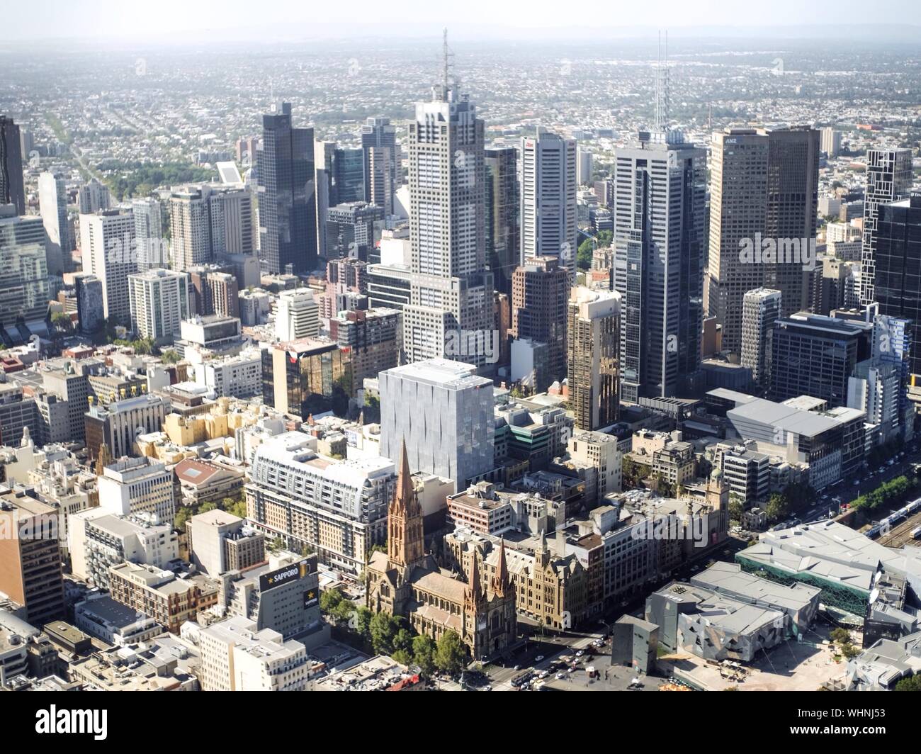 Aerial view of melbourne hi-res stock photography and images - Alamy