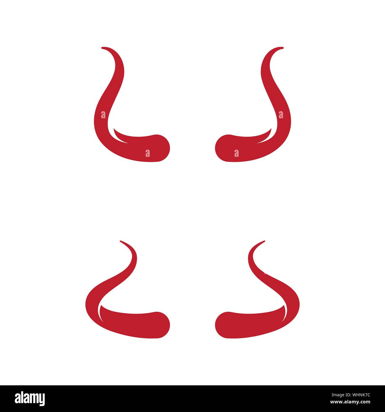 Devil horn Vector icon design illustration Template Stock Vector Image ...