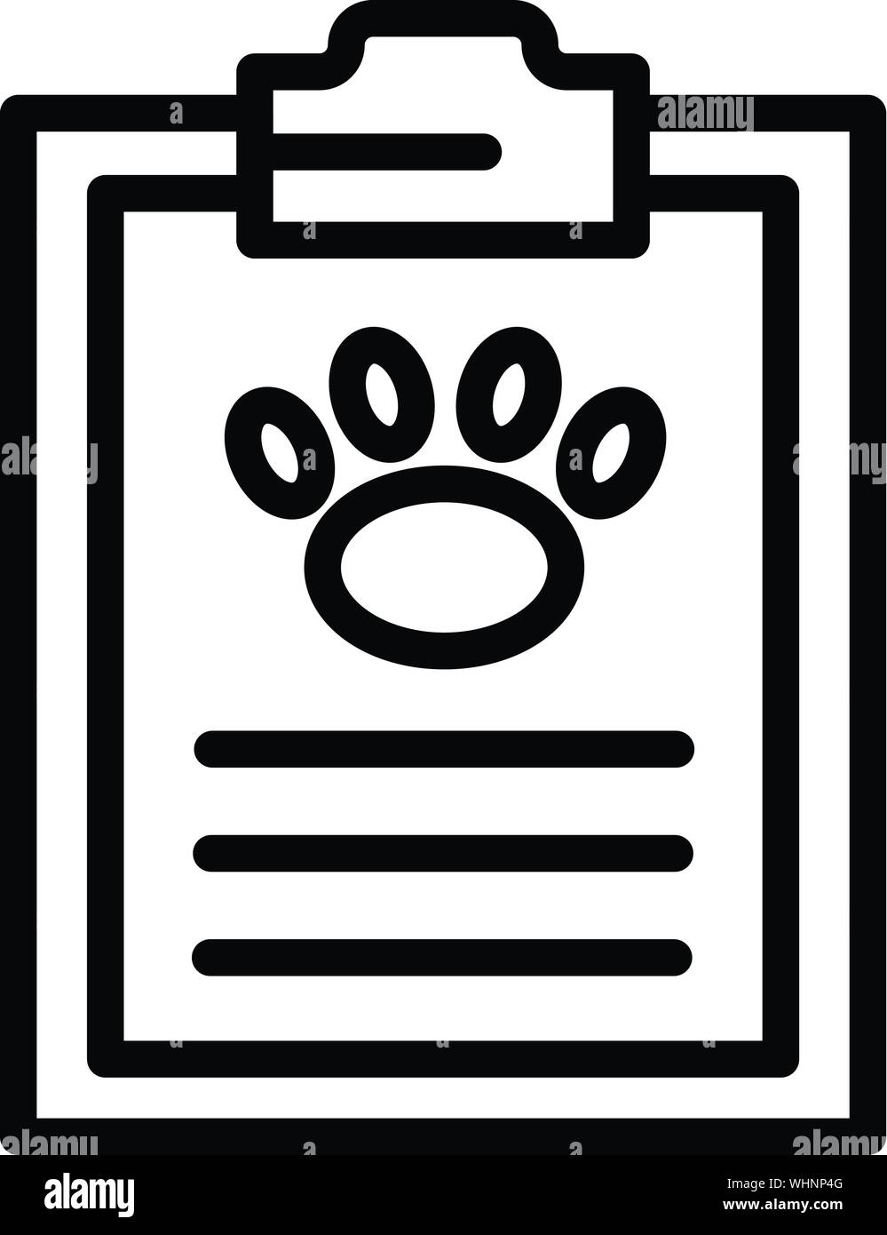 Veterinary list icon, outline style Stock Vector Image & Art - Alamy