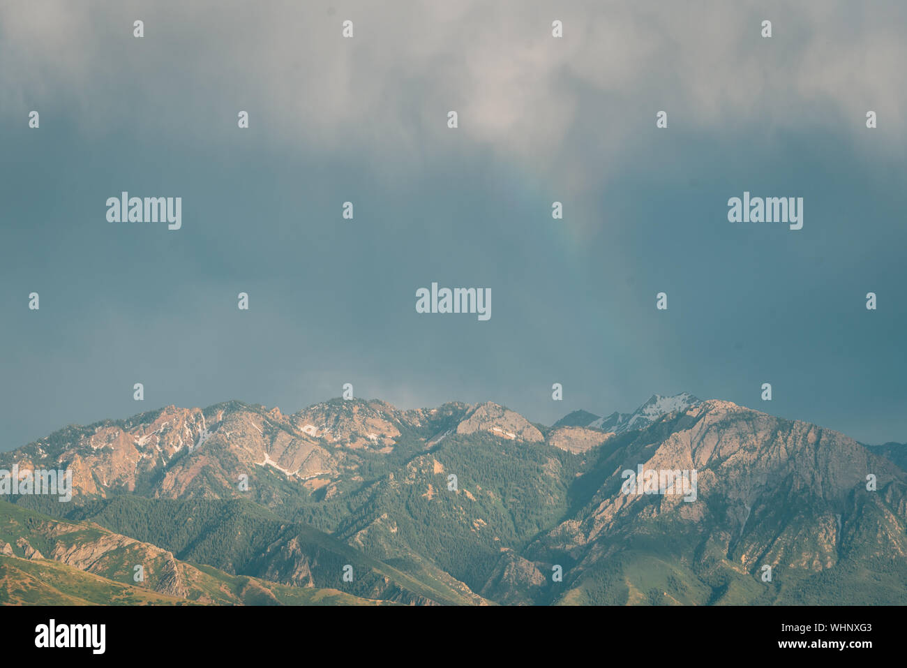 Storm clouds over mountains hi-res stock photography and images - Alamy