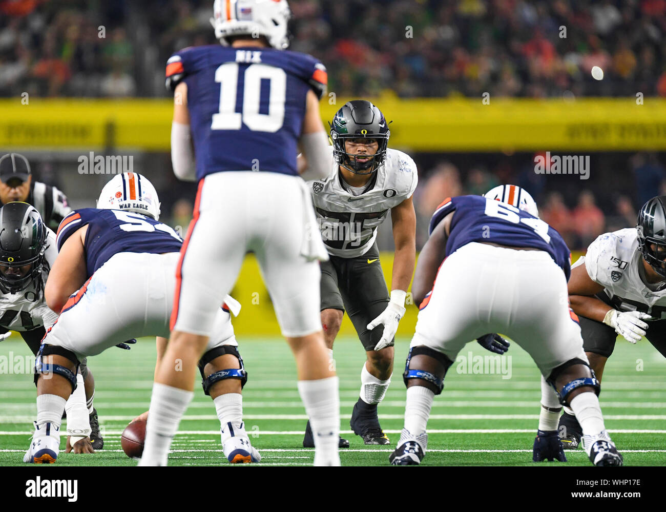 August 31, 2019: Oregon Ducks linebacker Troy Dye #35 in the NCAA ...