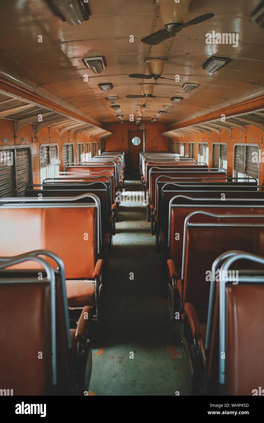 Empty car train hi-res stock photography and images - Alamy