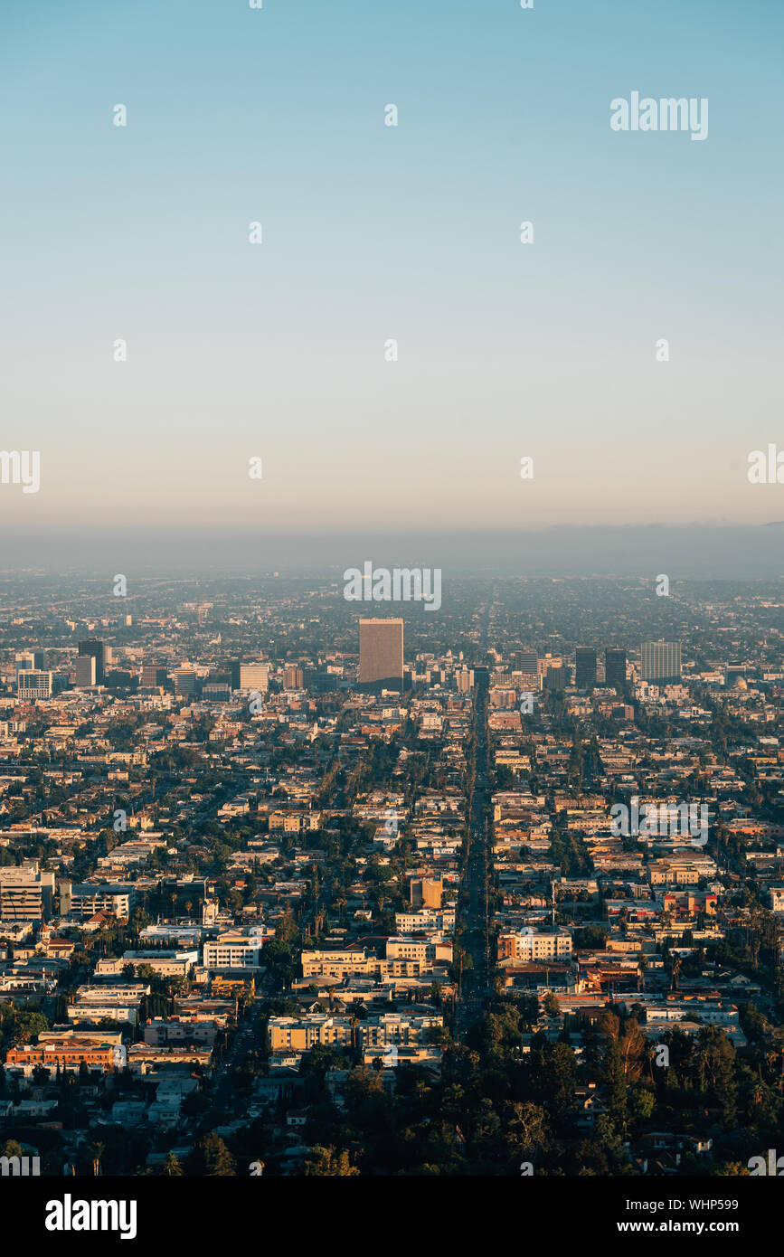 View from Griffith Observatory, in Los Angeles, California Stock Photo ...
