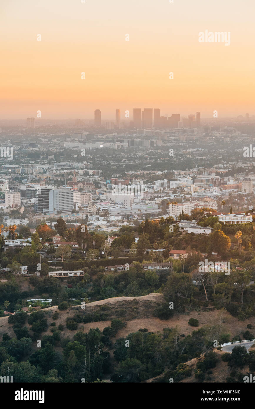 The griffith observatory sunset hi-res stock photography and images - Alamy
