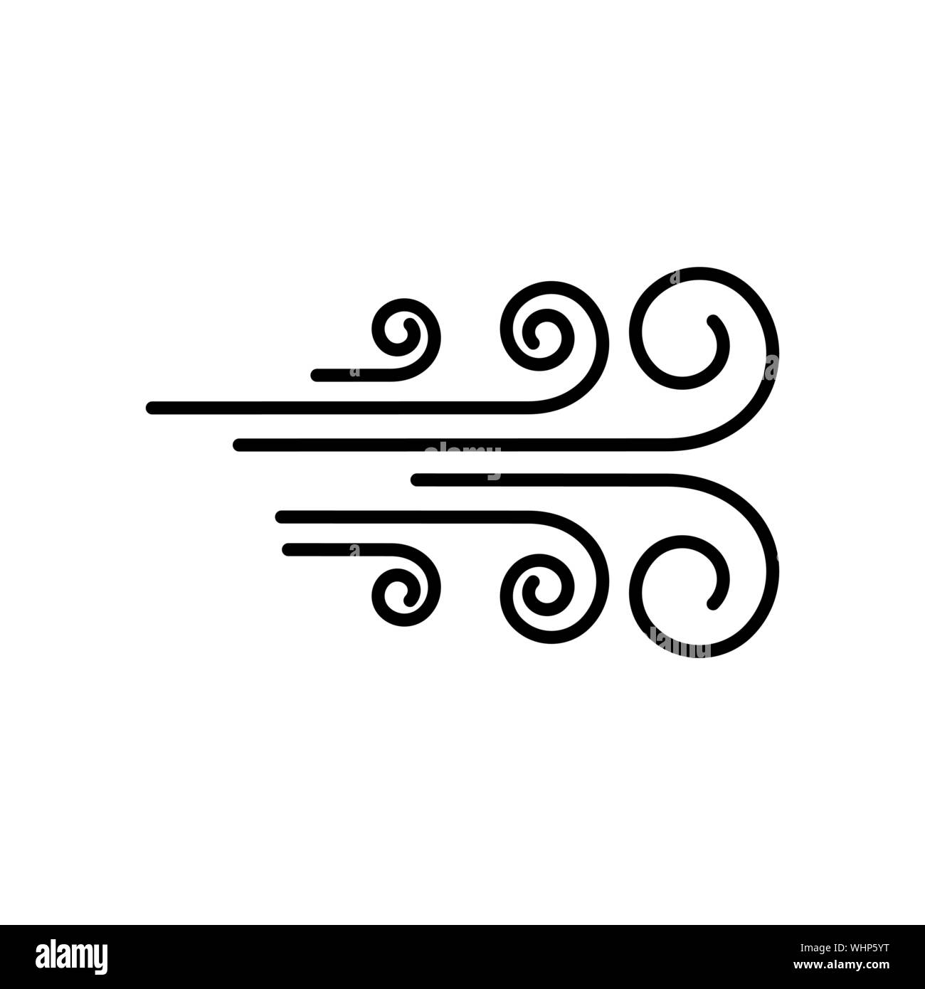 Wind vector icon design illustration template Stock Vector Image & Art ...