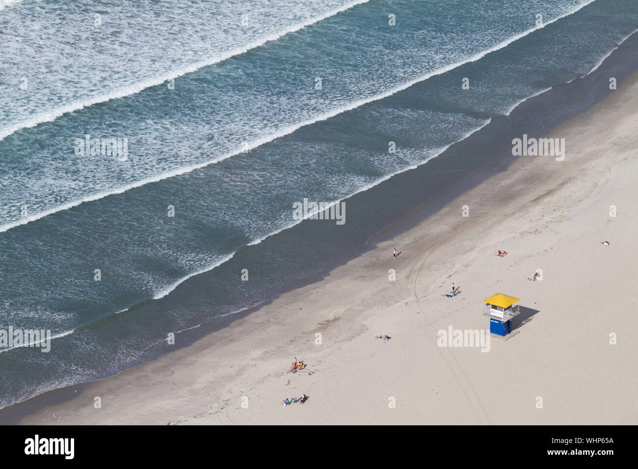 Aerial View Of Beach Stock Photo - Alamy