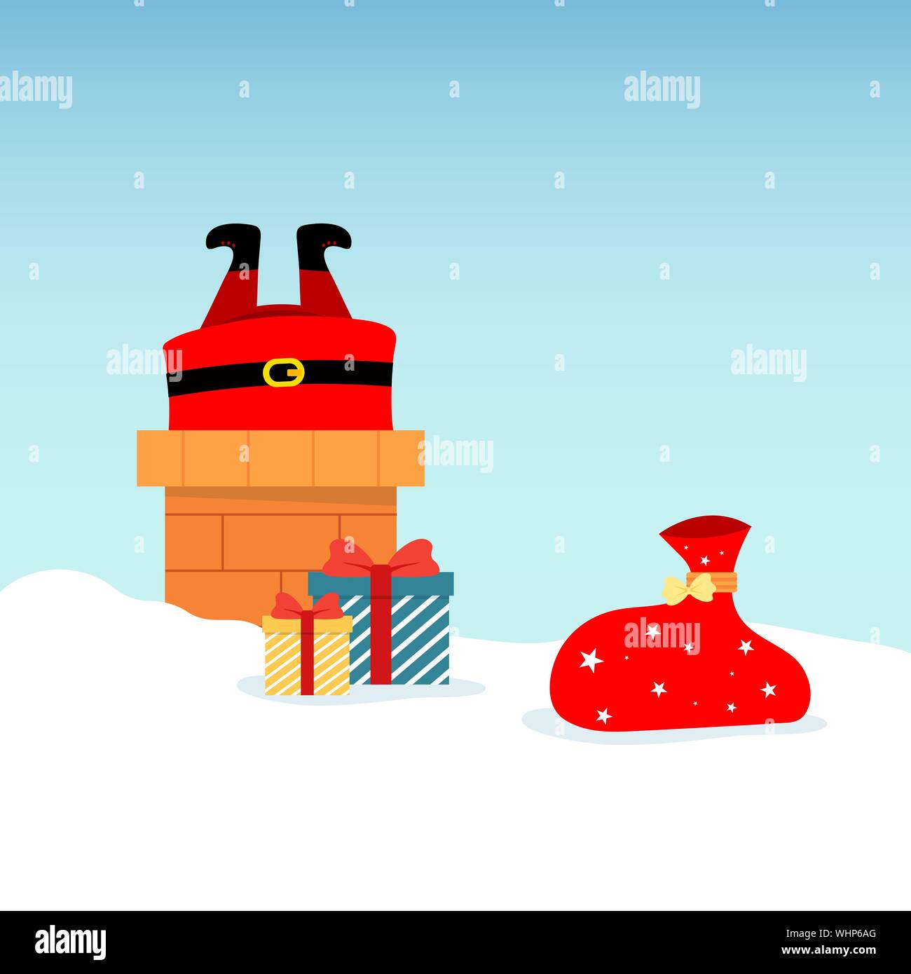 Santa claus lying on Stock Vector Images - Alamy