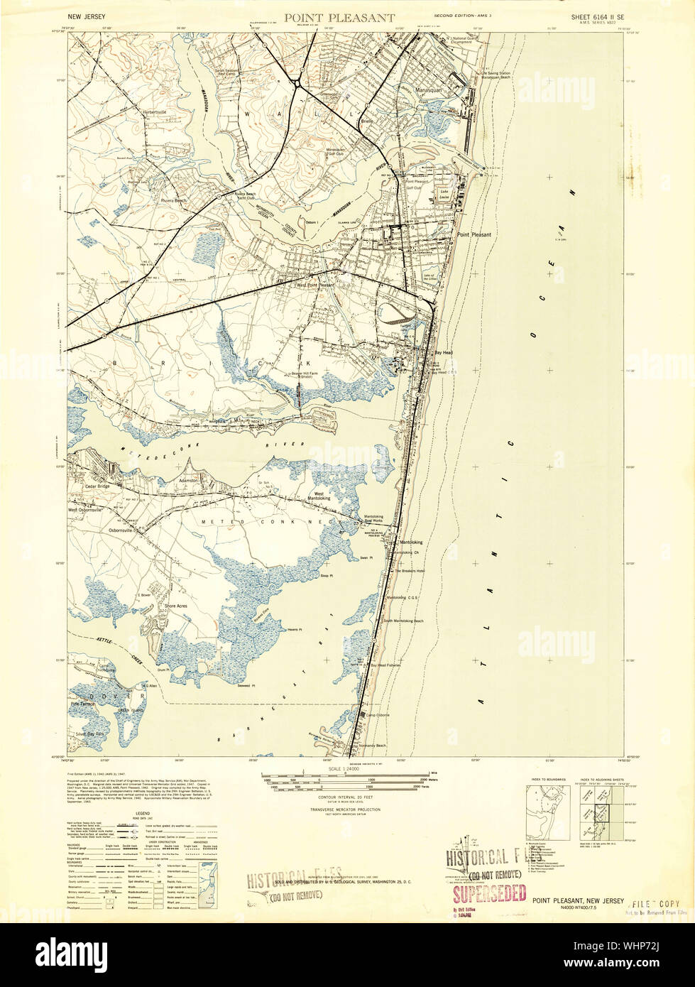 Map of point pleasant hi-res stock photography and images - Alamy