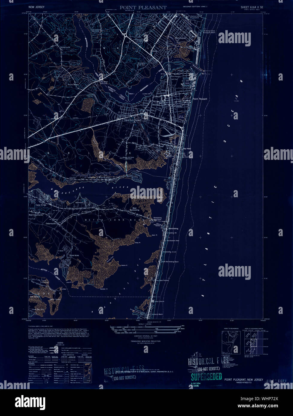 Map of point pleasant hi-res stock photography and images - Alamy